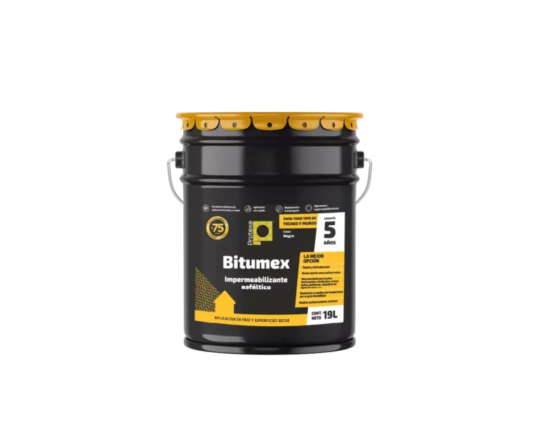 Impermeabilizante Protexa Bitumex 5 Años Negro 19L | D-TODO EN SOLO LUGAR