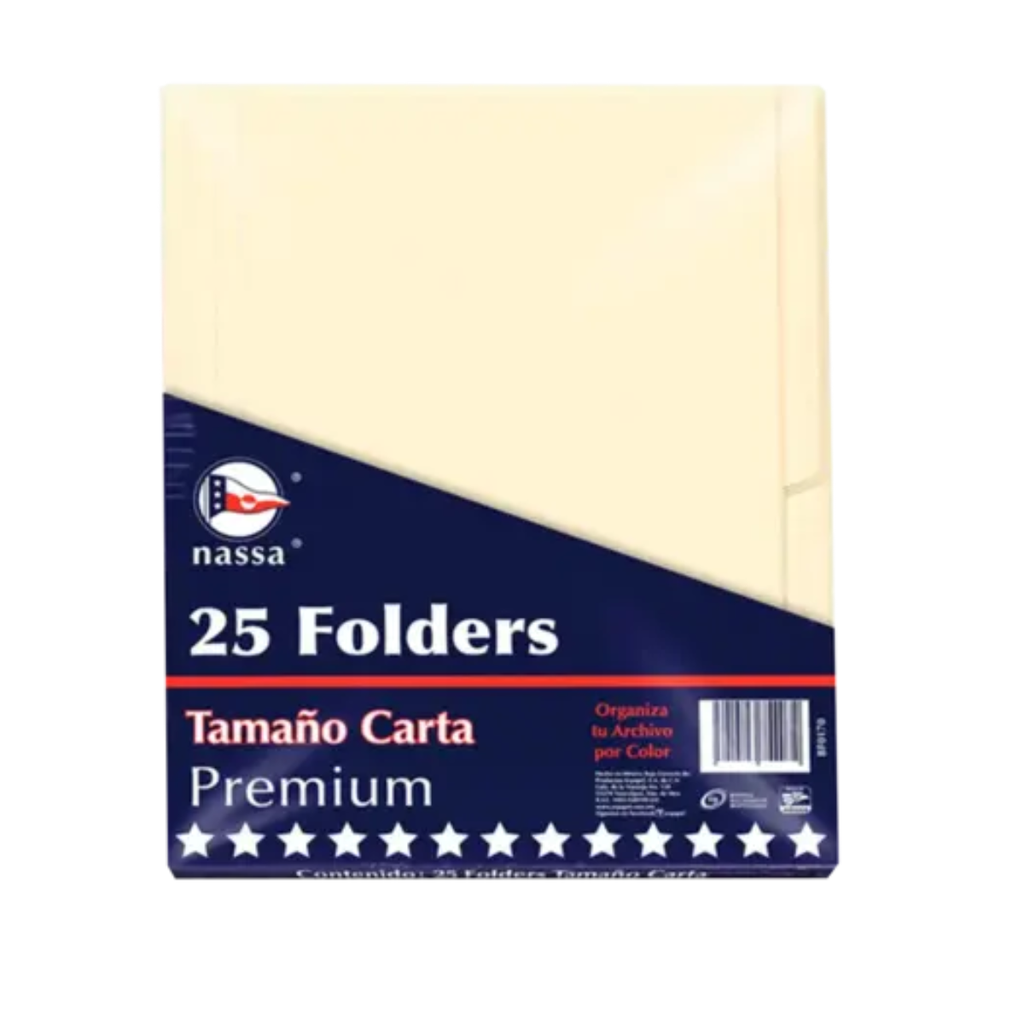 Folder / Tamaño Carta / Color Crema / Pqte C/ 25 Pzas/Drop 009 | D-TODO ...